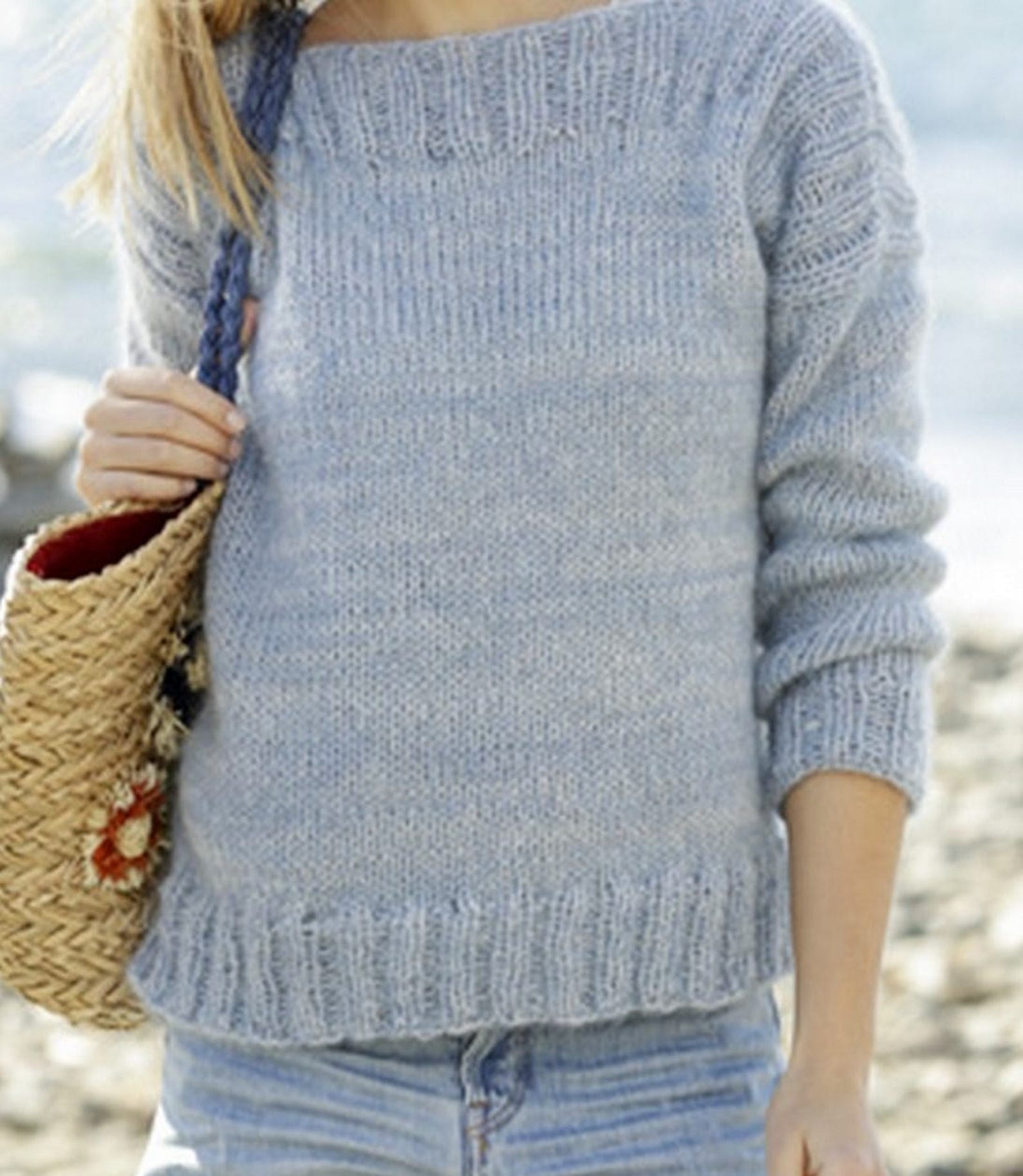 Knit Jumper in Stocking Stitch and Rib With 1 Strand DROPS - Etsy