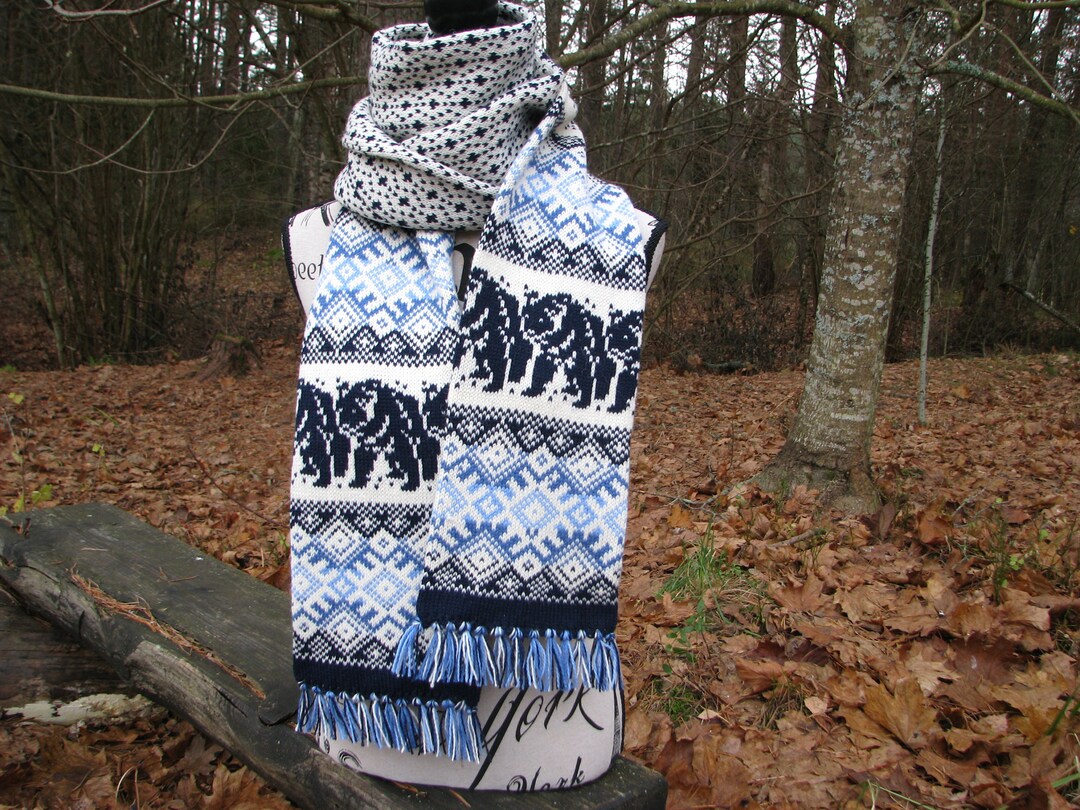 Woolen Knitted Scarf. Winter Scarf, Unisex, Gift for Women, Gift for ...