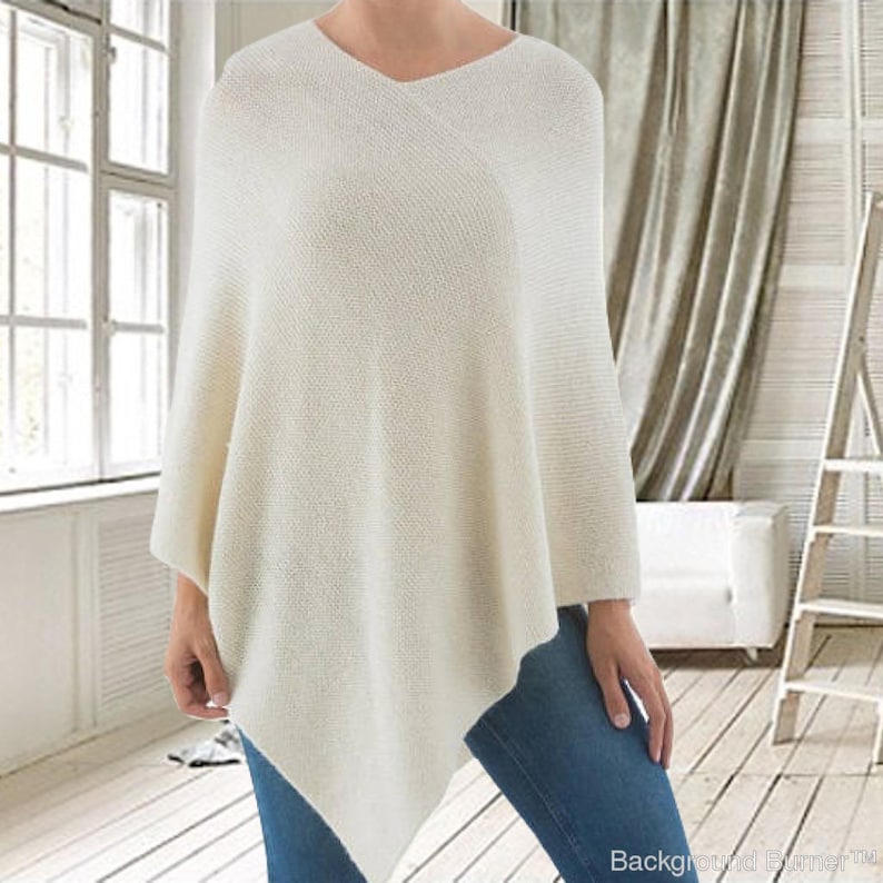 Soft Oversized Knit Poncho Baby Alpaca Wrap Over Top or Jacket - Etsy