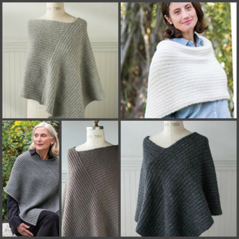 Knit Soft Poncho From 65% Peruvian Highland Wool and 35 - Etsy