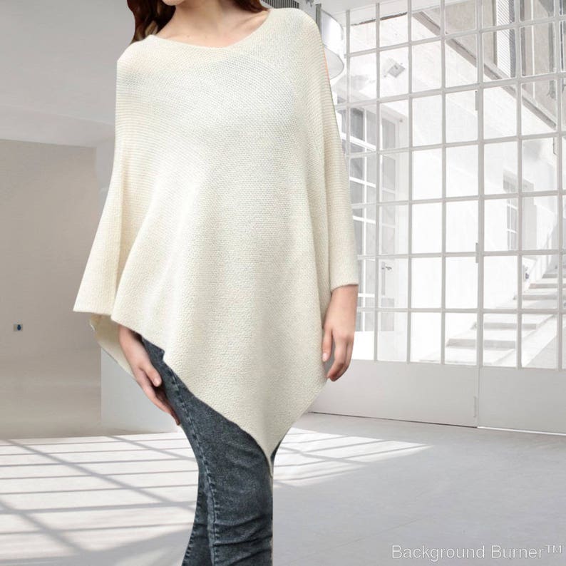 Soft Oversized Knit Poncho Baby Alpaca Wrap Over Top or Jacket - Etsy