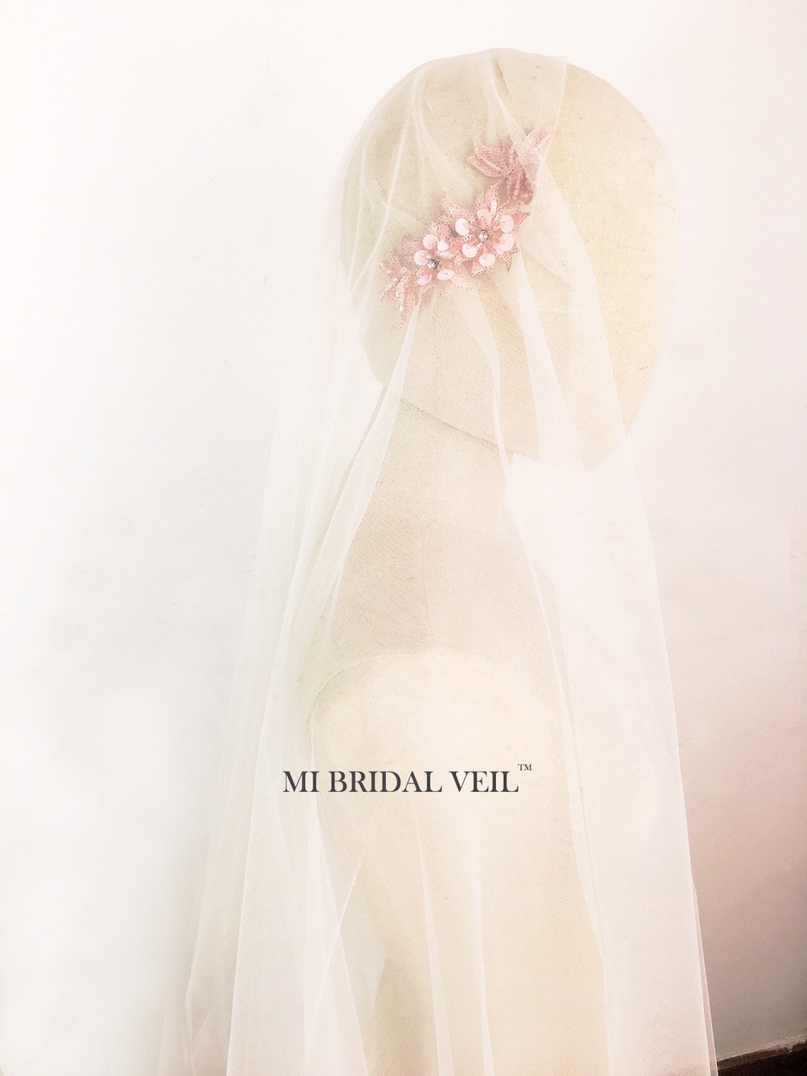 Juliet Cap Veil, Cap Veil, Vintage Inspired Veil, Blush Lace Juliet Cap ...