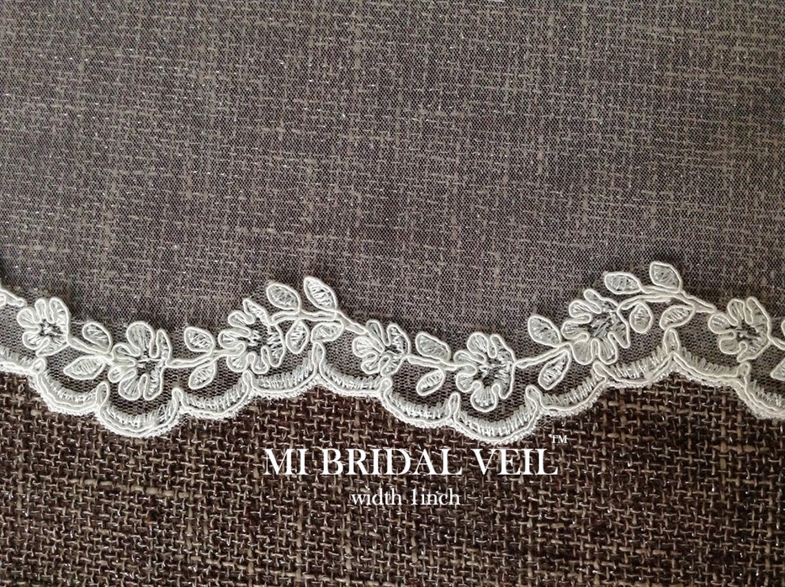Mantilla Veil Small Lace Mantilla Veil Cathedral Lace Veil - Etsy