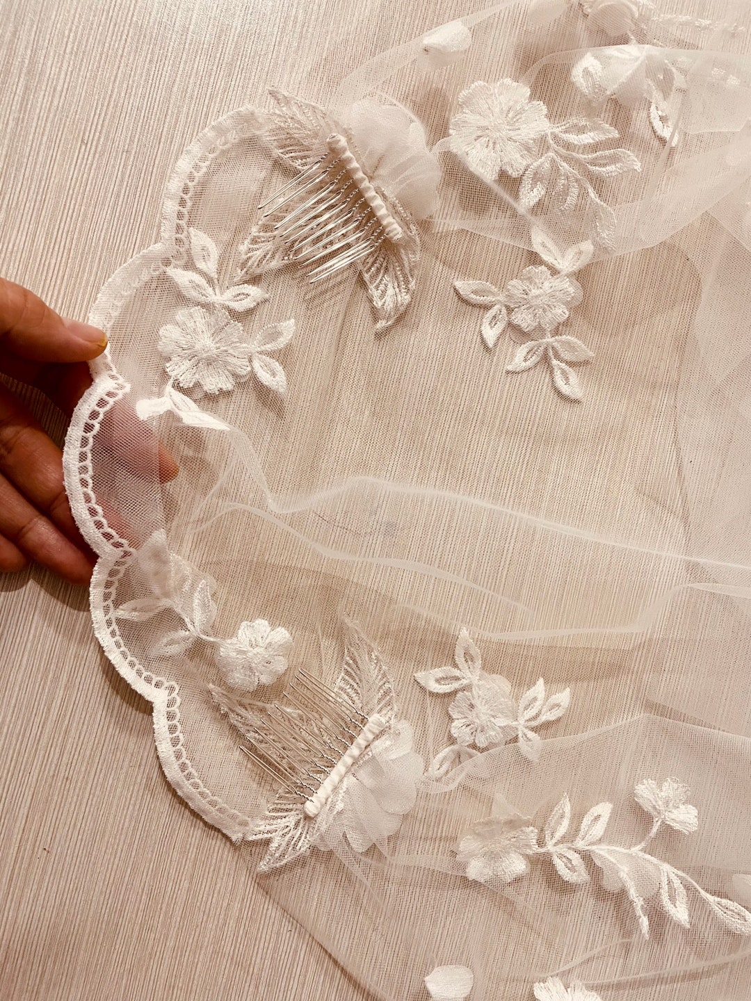 Juliet Cap Veil, Boho Wedding Veil, Vintage Wedding Veil, Beaded Cap ...