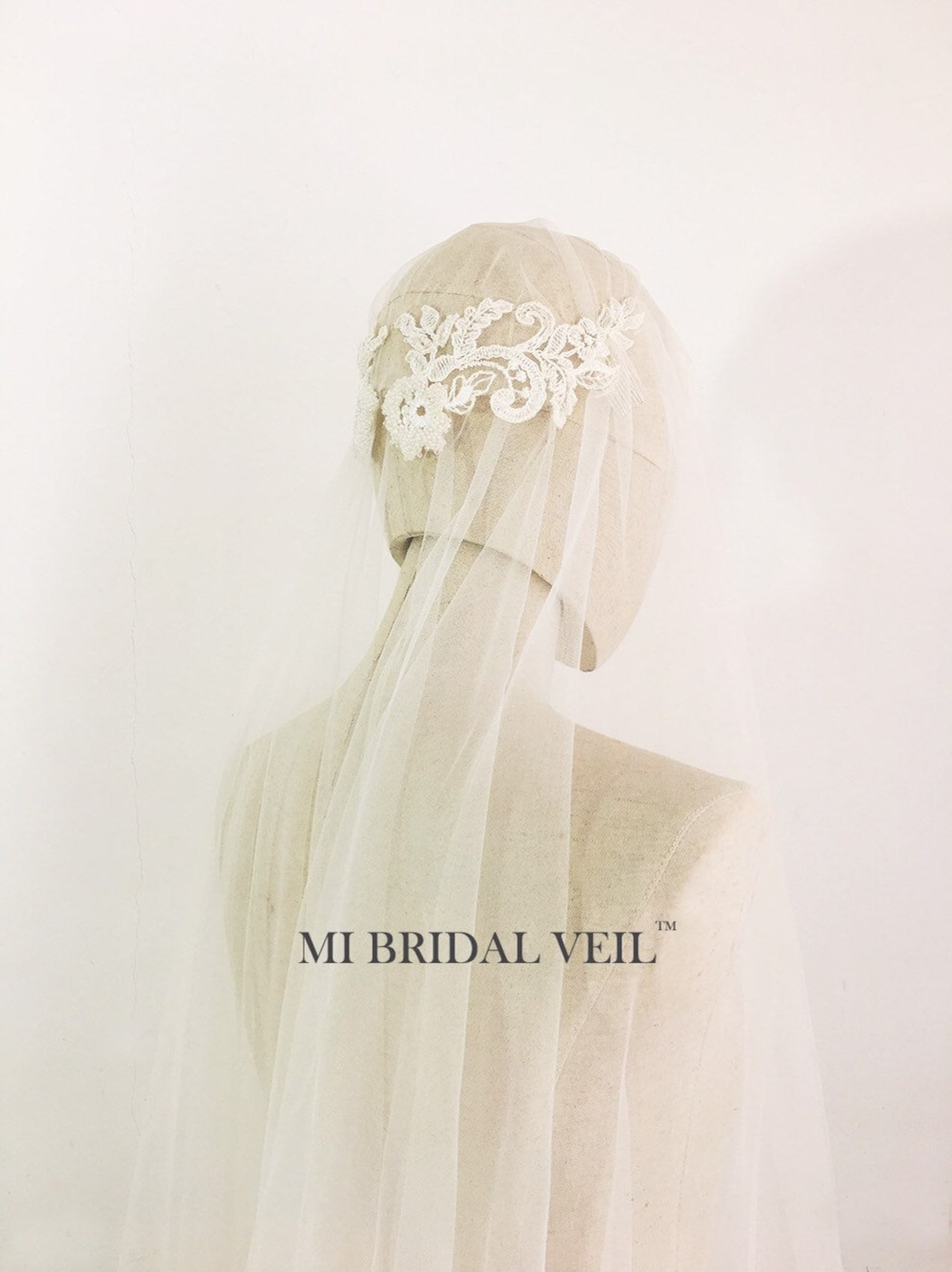 Juliet Cap Veil, Beaded Cap Veil, Great Gatsby Cap Veil, Vintage ...