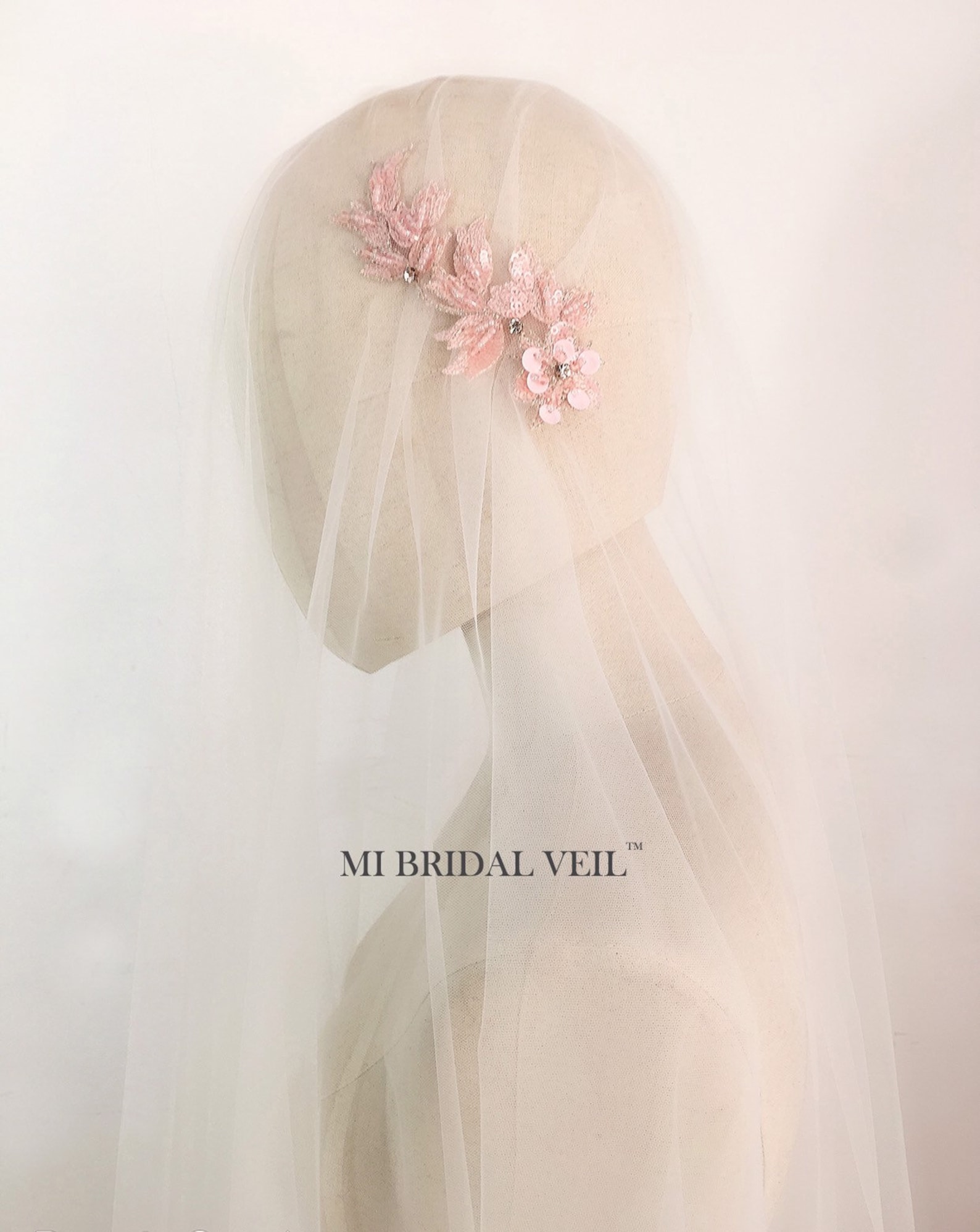 Juliet Cap Veil, Cap Veil, Vintage Inspired Veil, Blush Lace Juliet Cap ...
