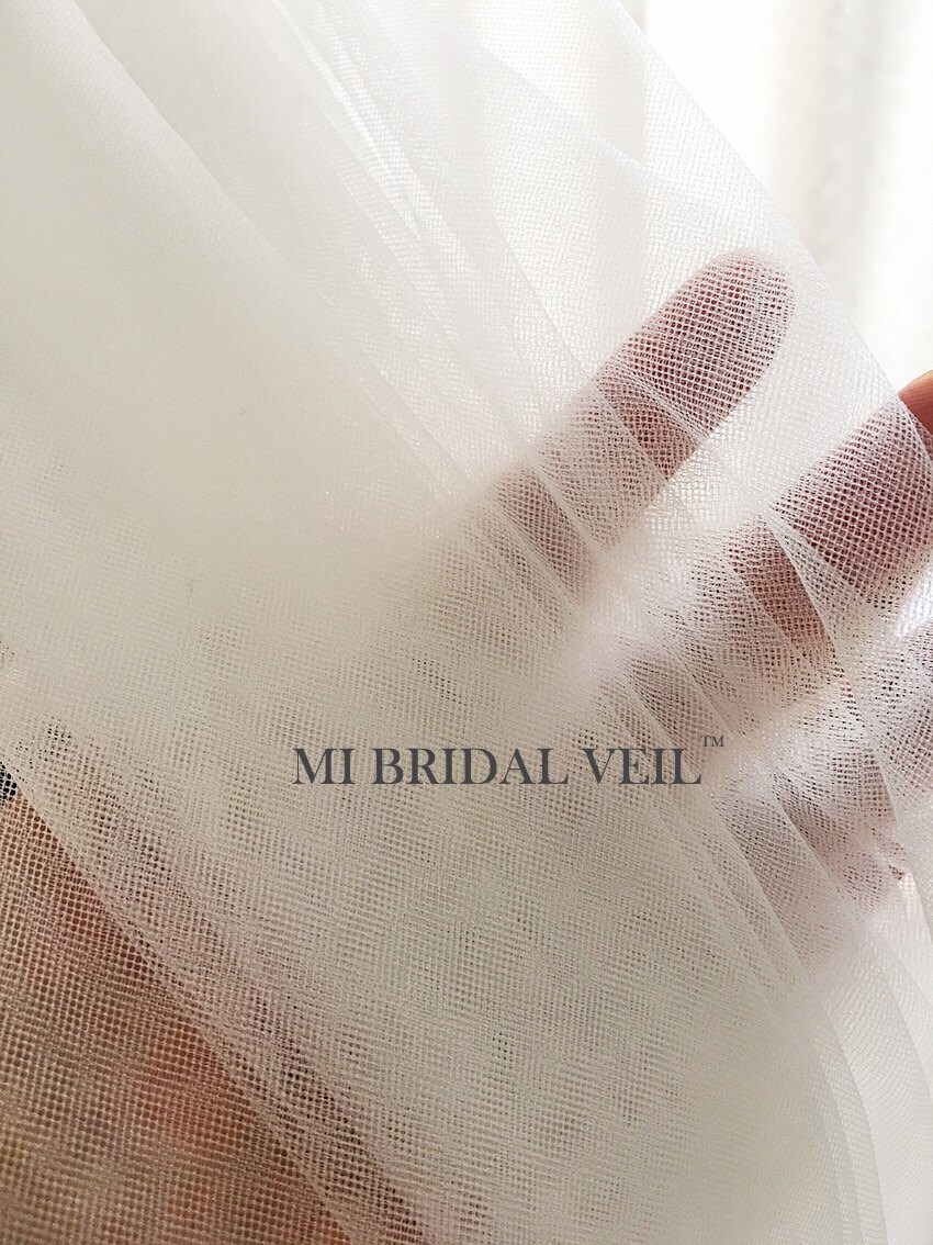 Wedding Veil Soft and Sheer Tulle Bridal Veil Smooth Tulle - Etsy