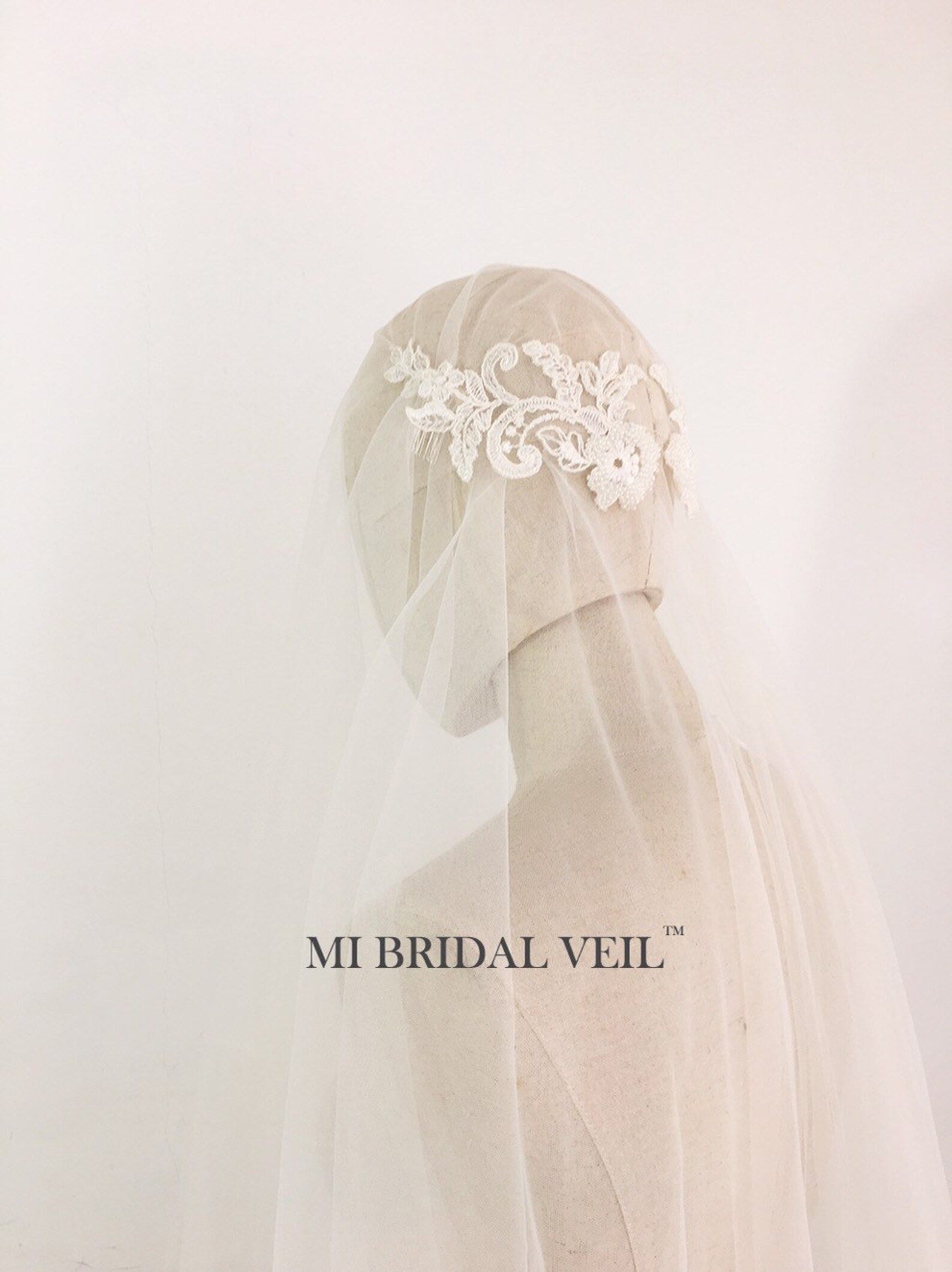 Juliet Cap Veil, Beaded Cap Veil, Great Gatsby Cap Veil, Vintage ...