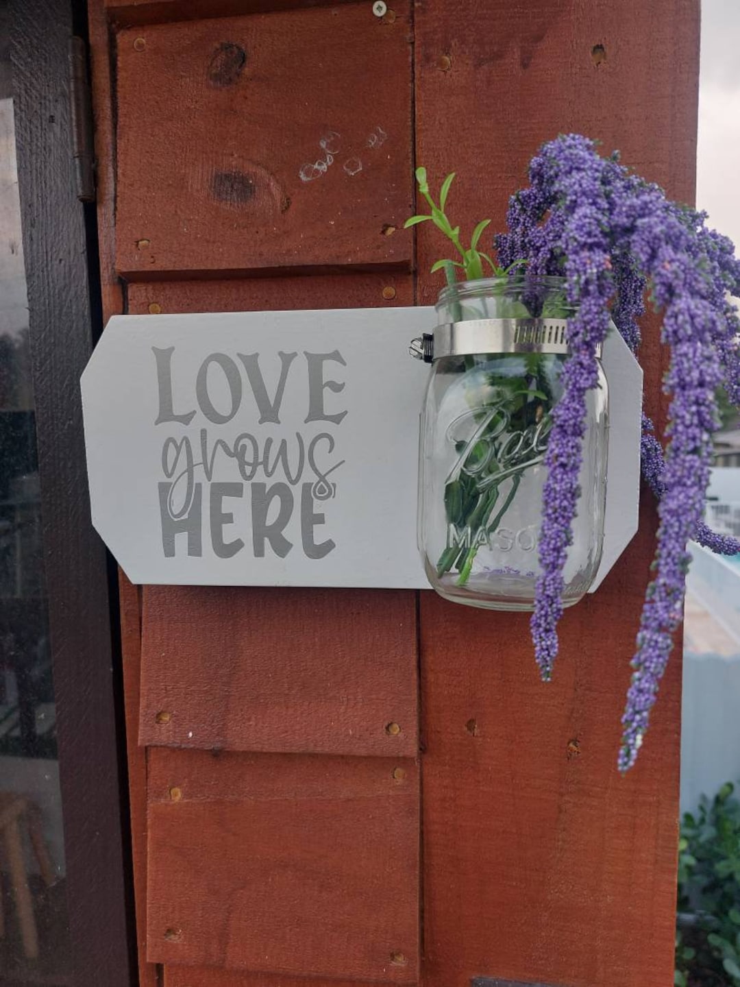 Front Door Sign, Front Door, Plant Entrance Sign, Garden Sign for Your ...