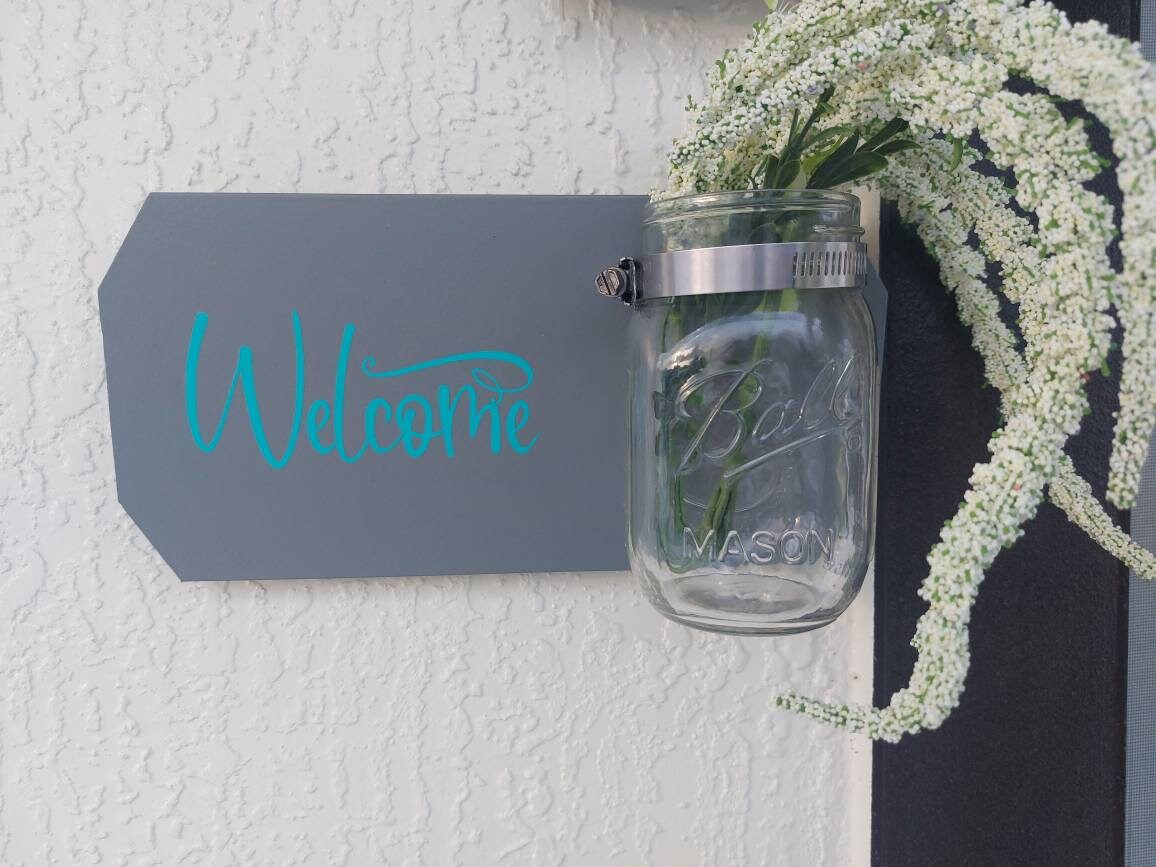 Front Door Sign, Front Door, Plant Entrance Sign, Garden Sign for Your ...