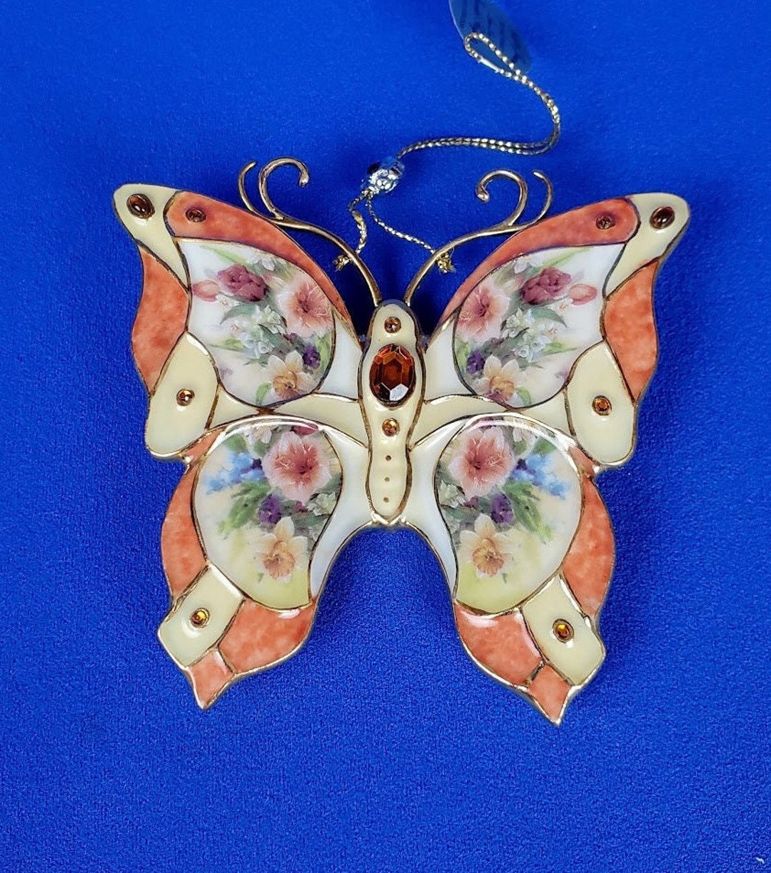 Danbury Mint Porcelain Butterfly Ornament - Etsy