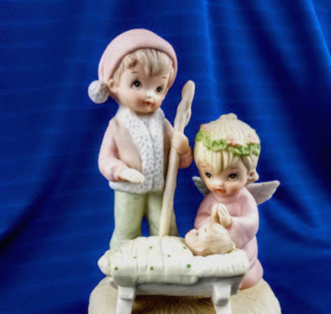 Lefton Nativity Music Box - Etsy