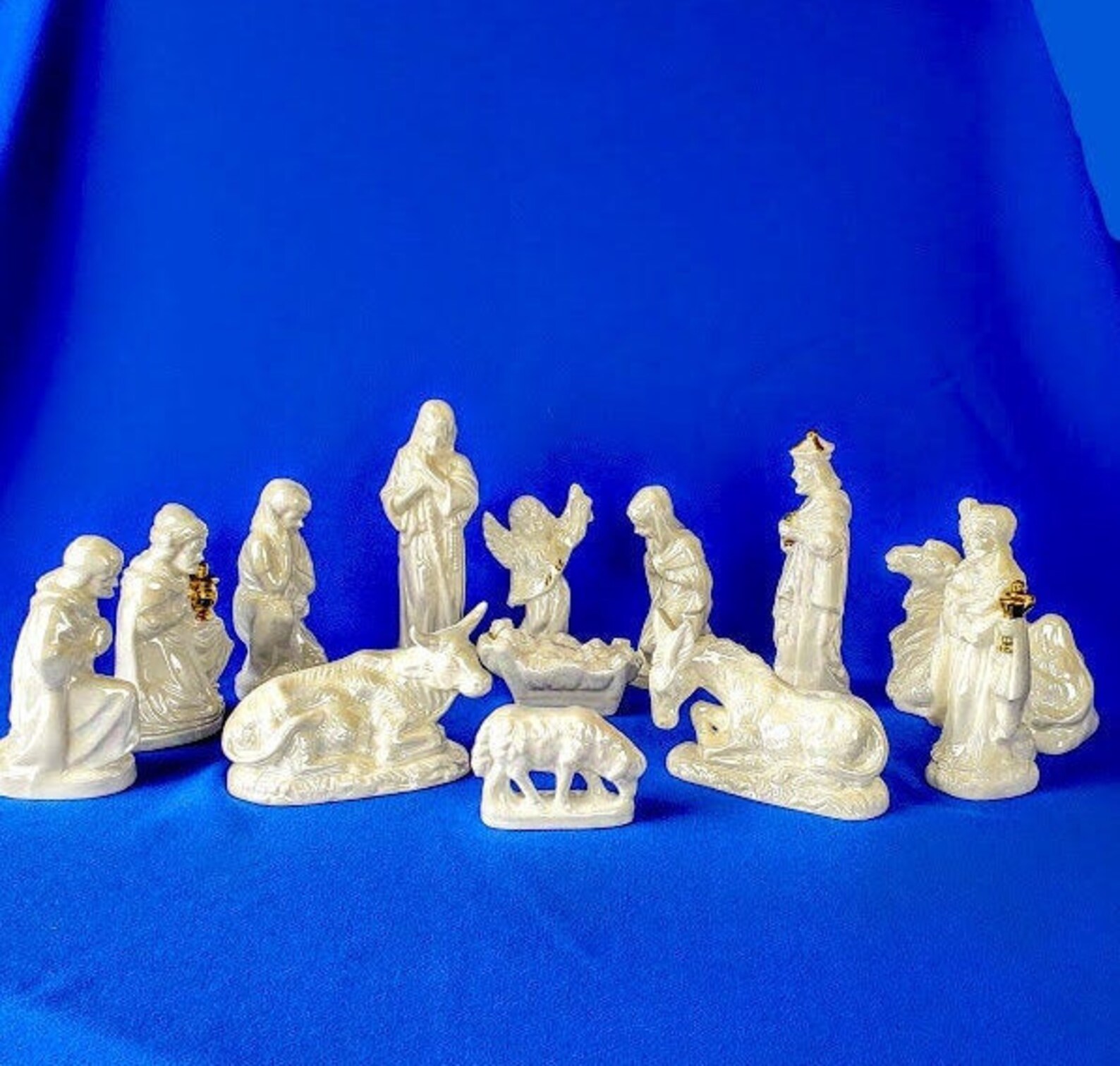 Pearl and Gold Nativity Set - Etsy