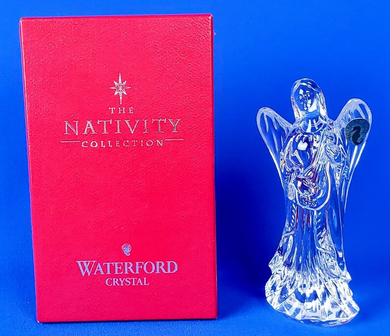 Waterford Crystal Angel With Lute - Etsy