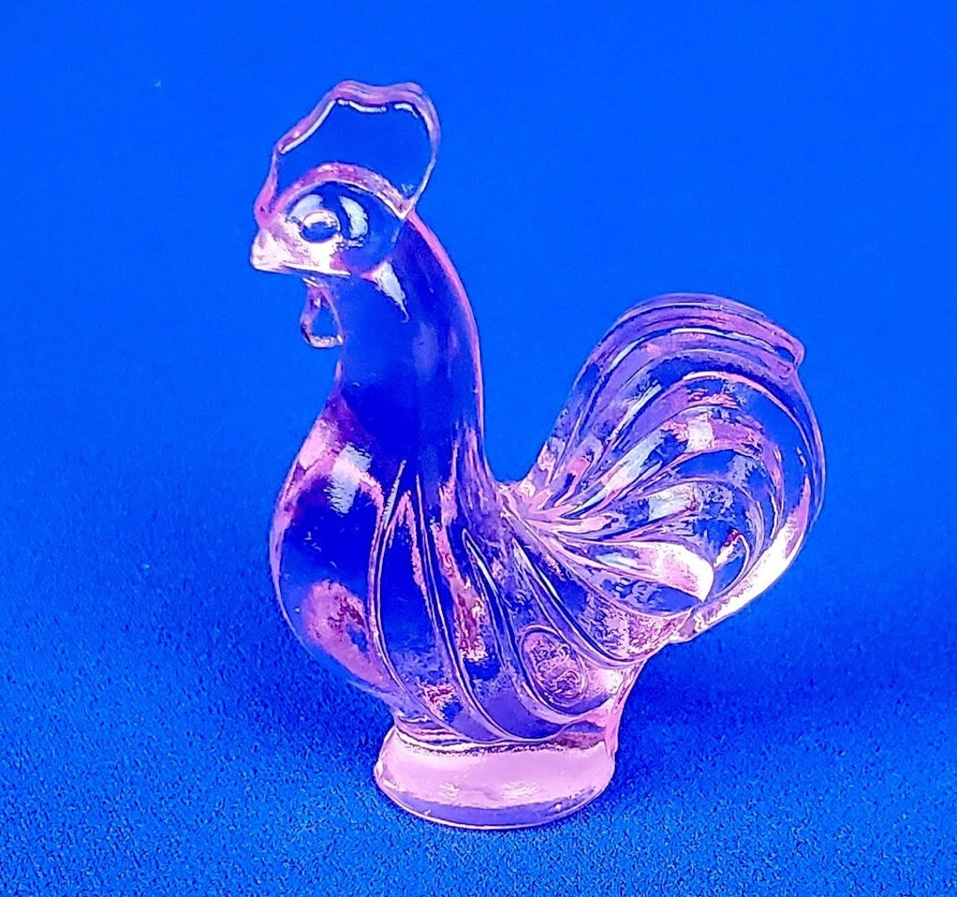 Fenton Pink Rooster - Etsy