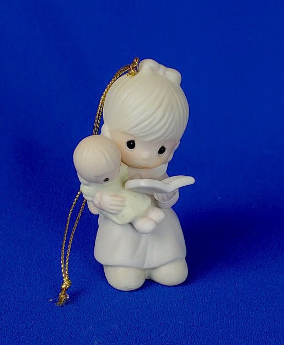 Girl Reading to Doll Precious Moments Ornament - Etsy