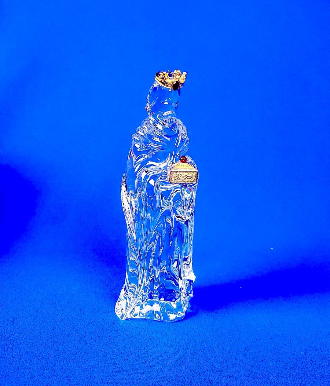 Gorham Crystal Nativity King - Etsy