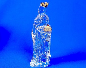 Gorham Crystal Nativity Figurine King Gaspar Kneeling. Beautiful Lead ...