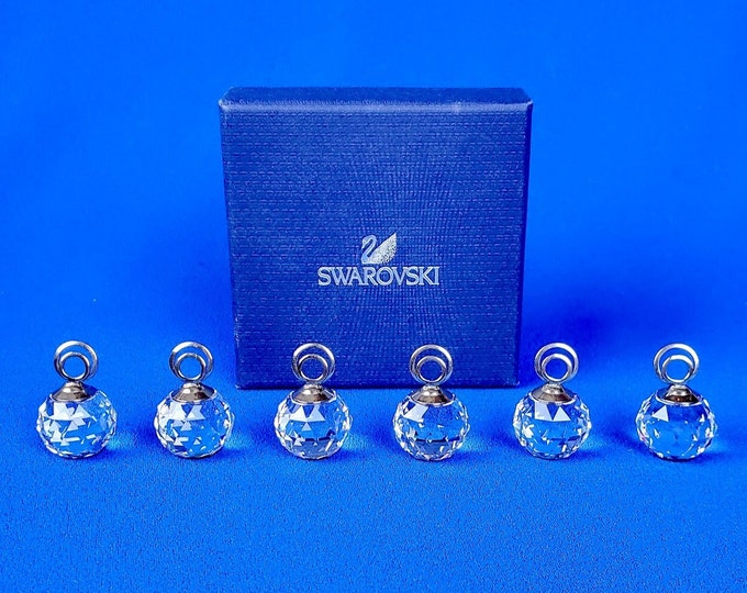 6 Swarovski Crystal Place Card Holders - Etsy