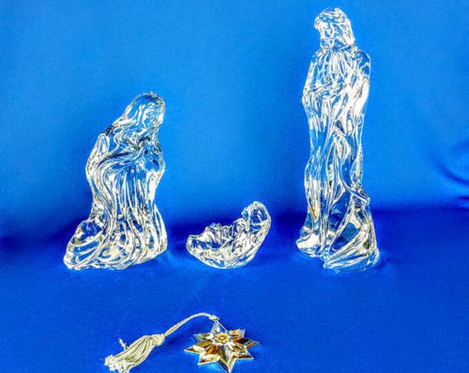 Lenox Crystal Millenium Nativity Set - Etsy
