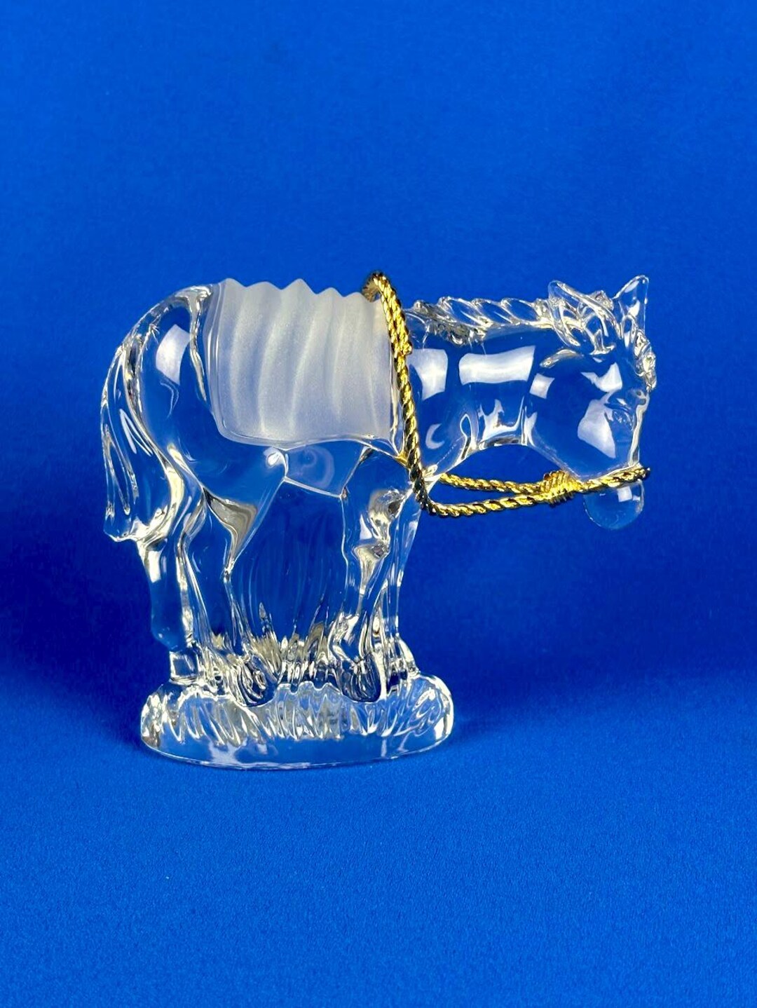Gorham Crystal Nativity Donkey - Etsy