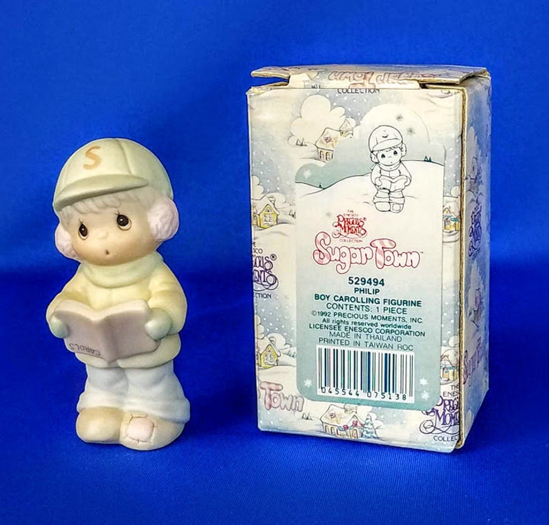 Philip Boy Carolling Precious Moments Figurine for Sugar Town | Etsy