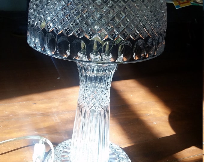 World's Finest Imperlux Handcut Lead Crystal Lamp, Western Germany ...