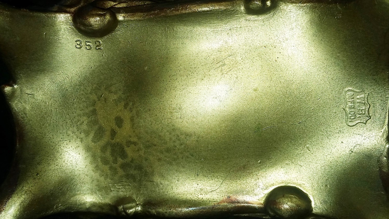 W.B. Mfg and Co. (weidlich Brothers) Jewelry Casket, Art Noveau, Cast ...