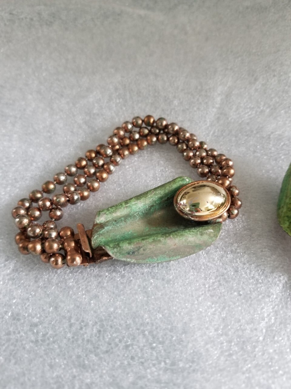 Patina and Copper Jewelry Set, Patina and Copper Clip on Earrings and ...