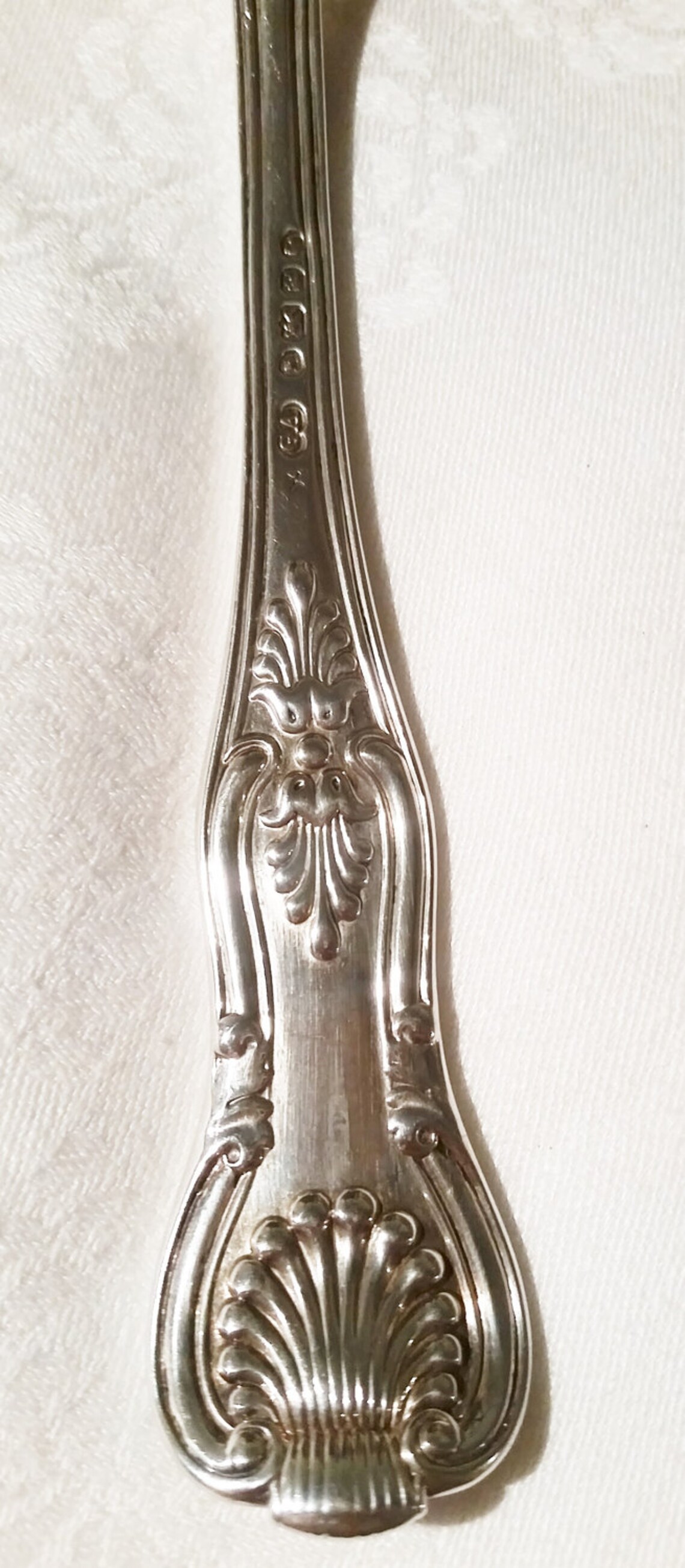 George Adams Pure Silver English Antique Gravy or Soup Ladle, Early ...