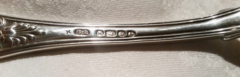 George Adams Pure Silver English Antique Gravy or Soup Ladle, Early ...