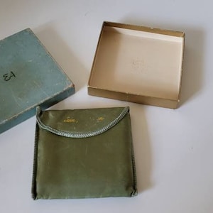 Vintage Elgin American 1940's Compact in Original Box, Gold Colored ...