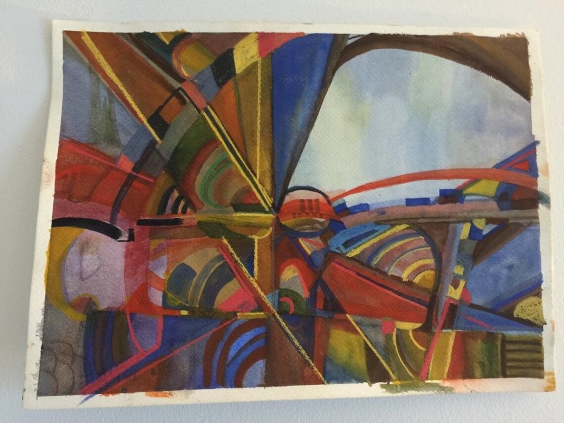 Original Abstract Watercolor Painting by Local Artist - Etsy