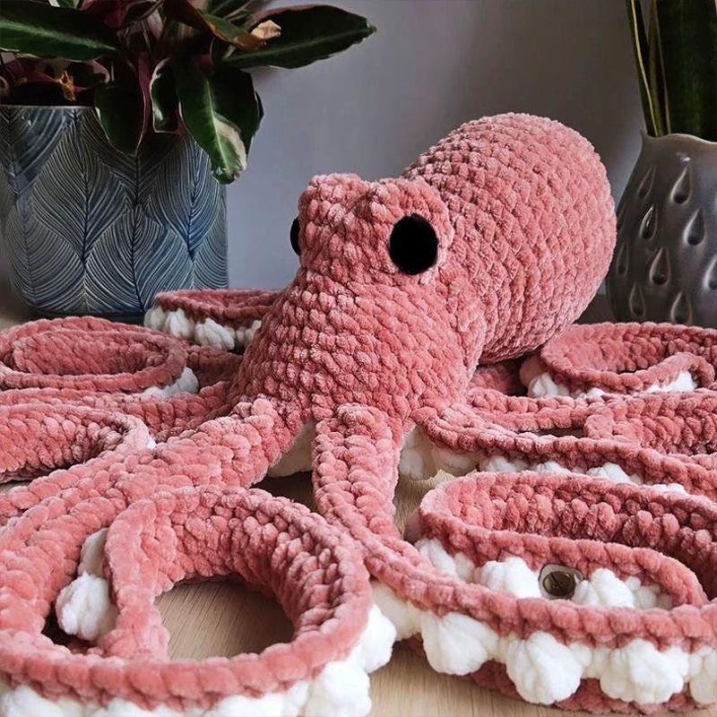 Octopus Plush - Etsy