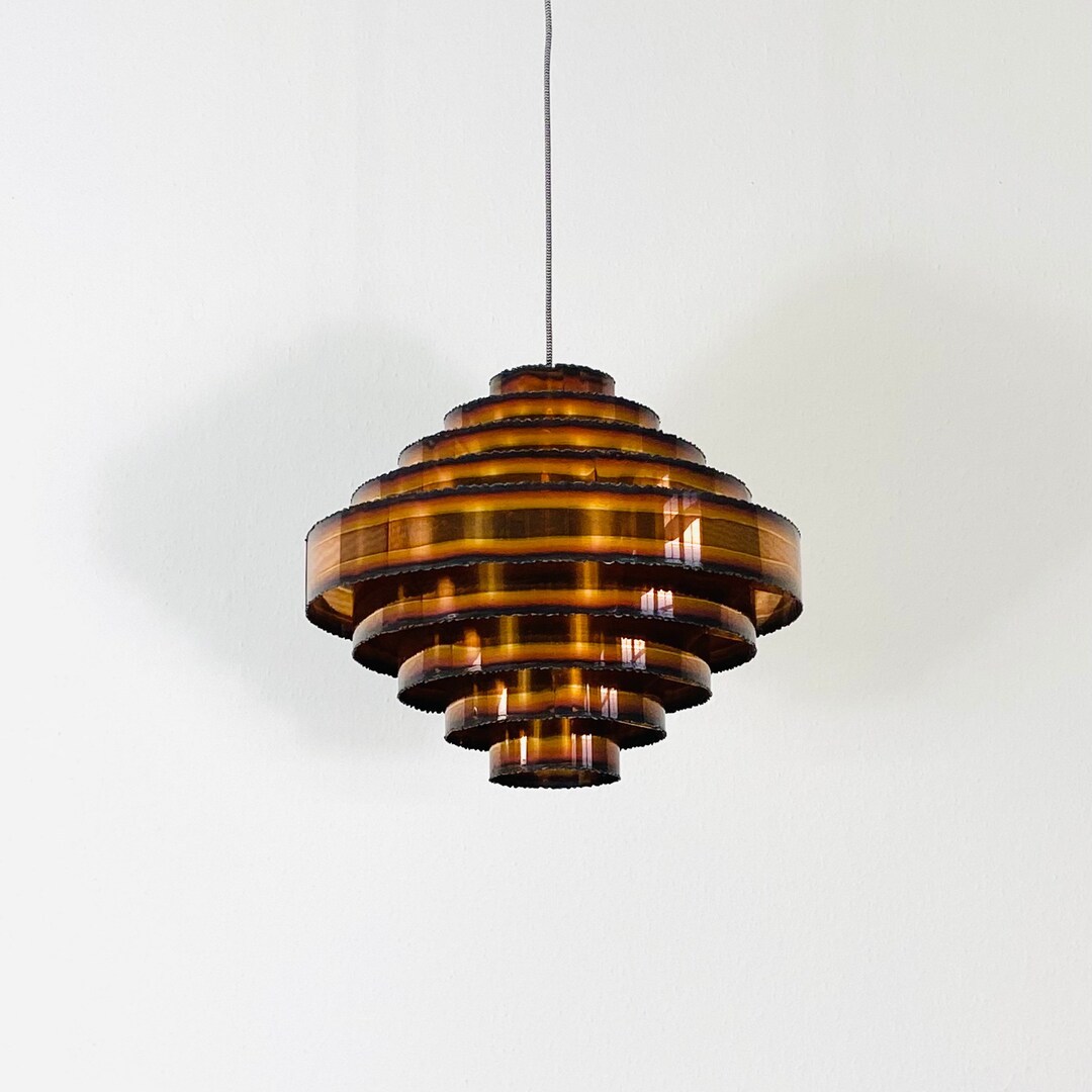 A Brutalistic Holm Sorensen Style Copper Pendant Light | Denmark ...