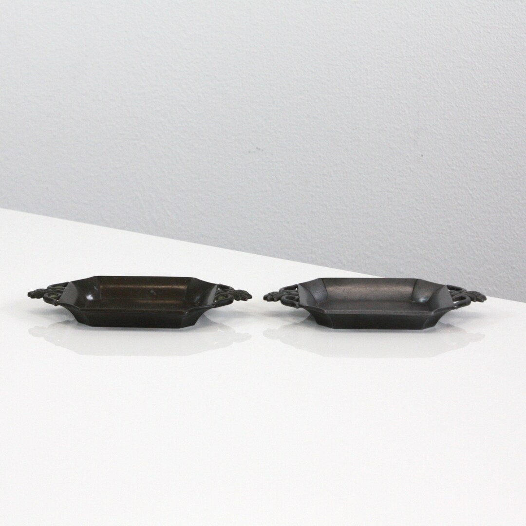 A Set of Small Square Plates by Just Andersen | 1920s | Denmark - Etsy