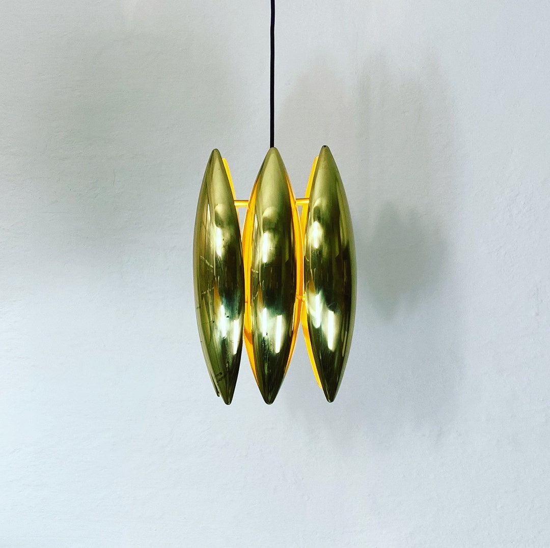 A KASTOR Brass Pendant Light Designed by Jo Hammerborg | 1960s - Etsy