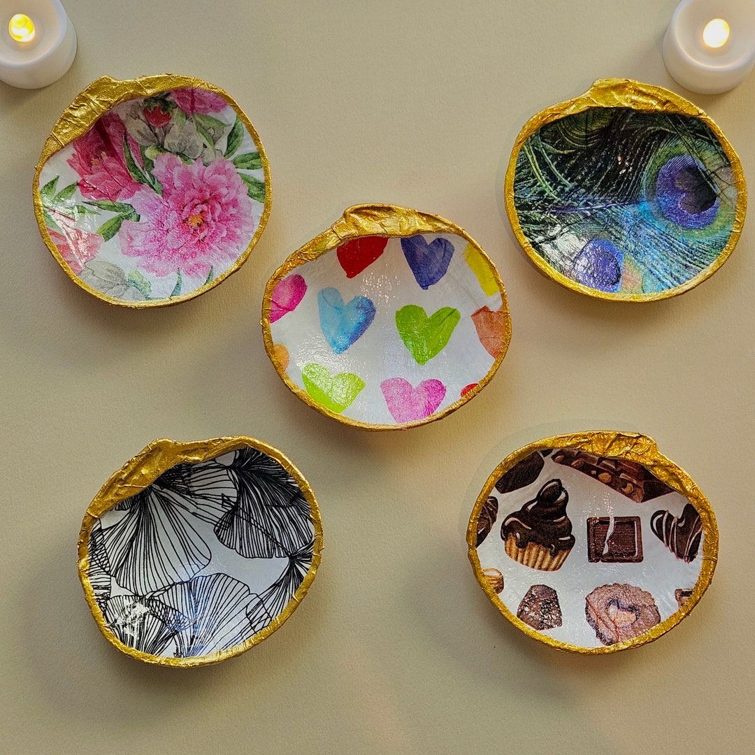 Chocolate Candies Decoupage HANDMADE JEWELRY TRINKET Ring Dish Beach ...