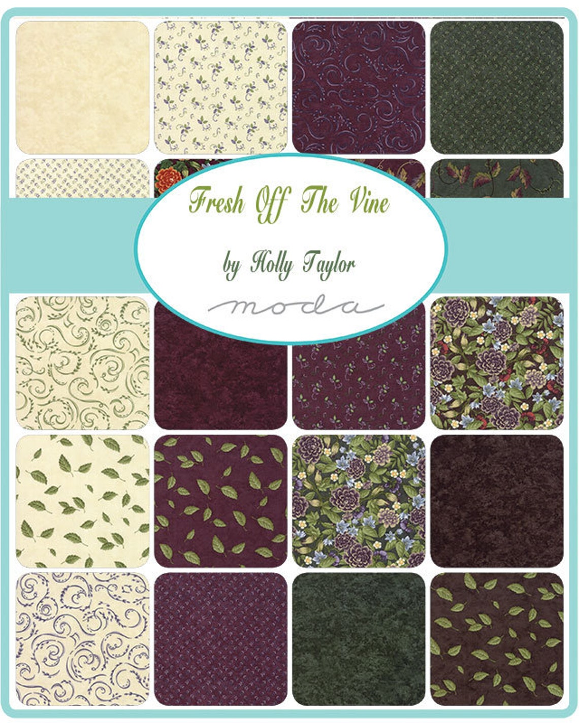 Moda Fresh off the Vine Quilt Fabric By-the-1/2-yard by Holly - Etsy