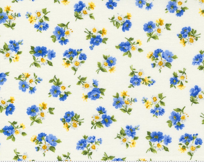 Moda SUMMER BREEZE 2021 Quilt Fabric By-the-1/2-yard 33613 11 Ivory ...