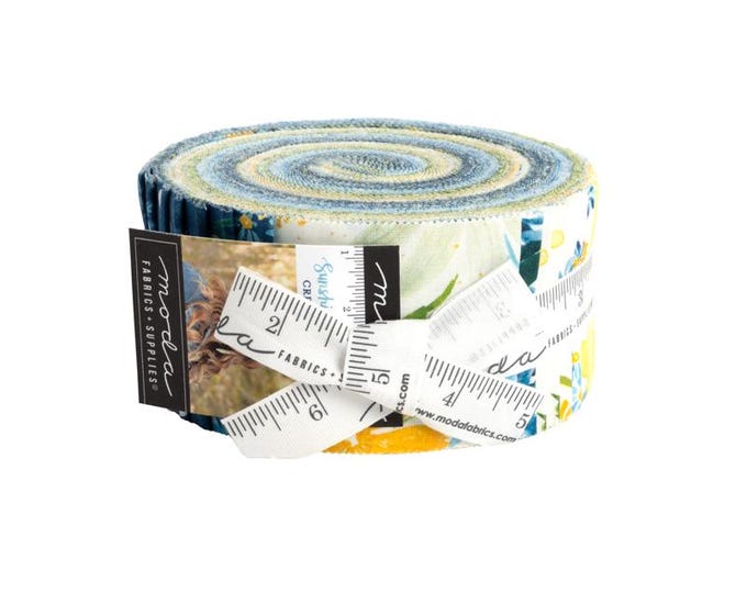 Moda SUNSHINE and BLUE SKIES Jelly Roll 39820JR - 40 2-1/2" Quilt ...