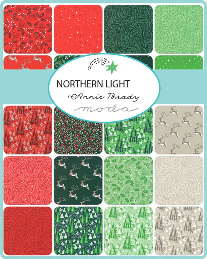 Moda NORTHERN LIGHT Quilt Fabric By-the-1/2-yard by Annie - Etsy