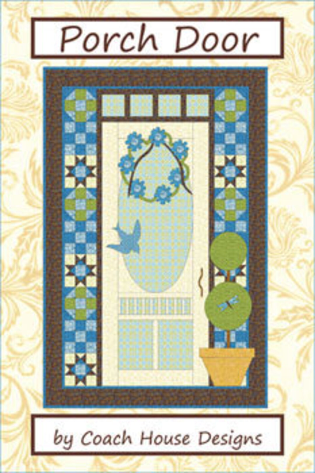 PORCH DOOR Quilt Pattern by Coach House Designs CHD 1120G - Etsy