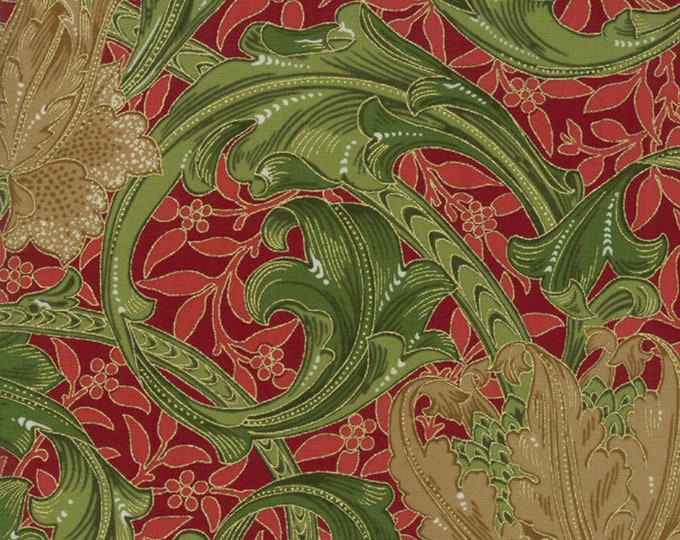 Moda MORRIS HOLIDAY Quilt Fabric by the 1/2 Yard by V&A Archives ...