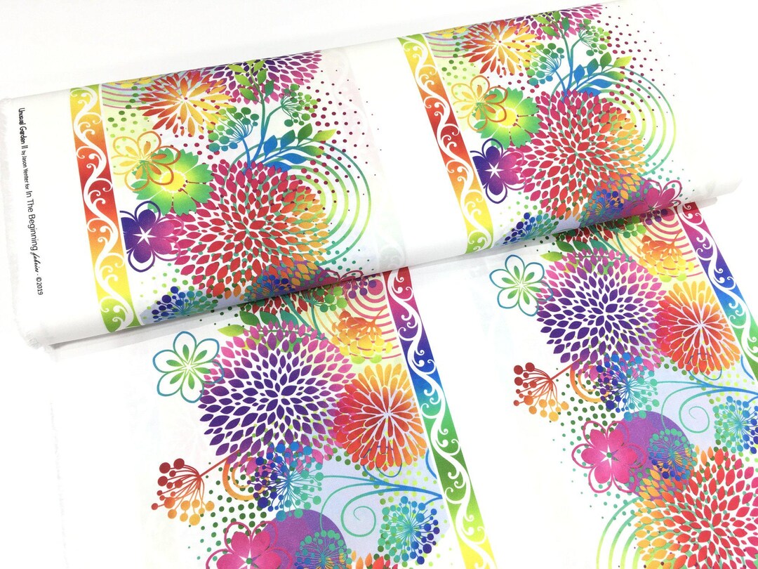 Schenck UNUSUAL GARDEN II Quilt Fabric by Jason Yenter - 2UGB 2 Multi ...