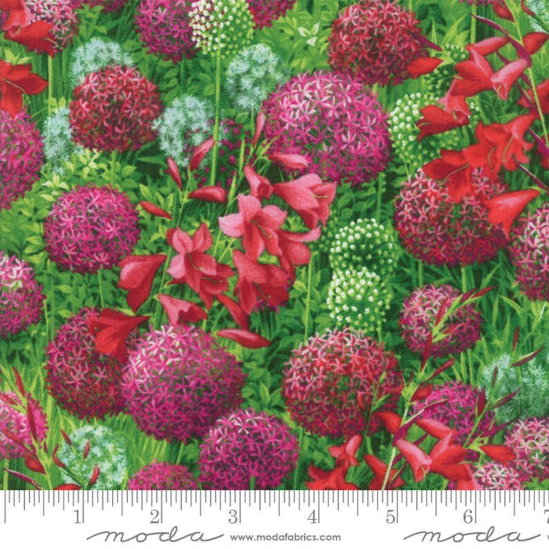 Moda WILDFLOWERS IX Quilt Fabric By-the-1/2-yard - 33380 12 Petunia - Etsy