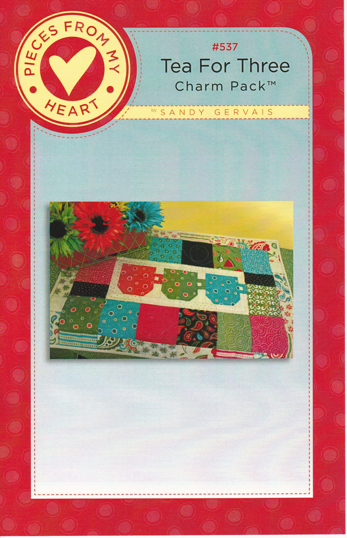 TEA FOR THREE Quilt Sewing Pattern by Sandy Gervais for Moda - Etsy