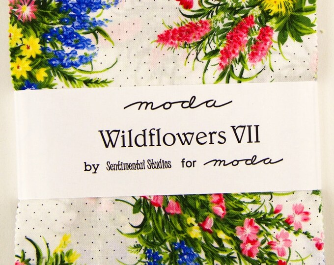 Moda WILDFLOWERS VII Charm Pack 42 5" Quilt Fabric Squares 32970PP by ...