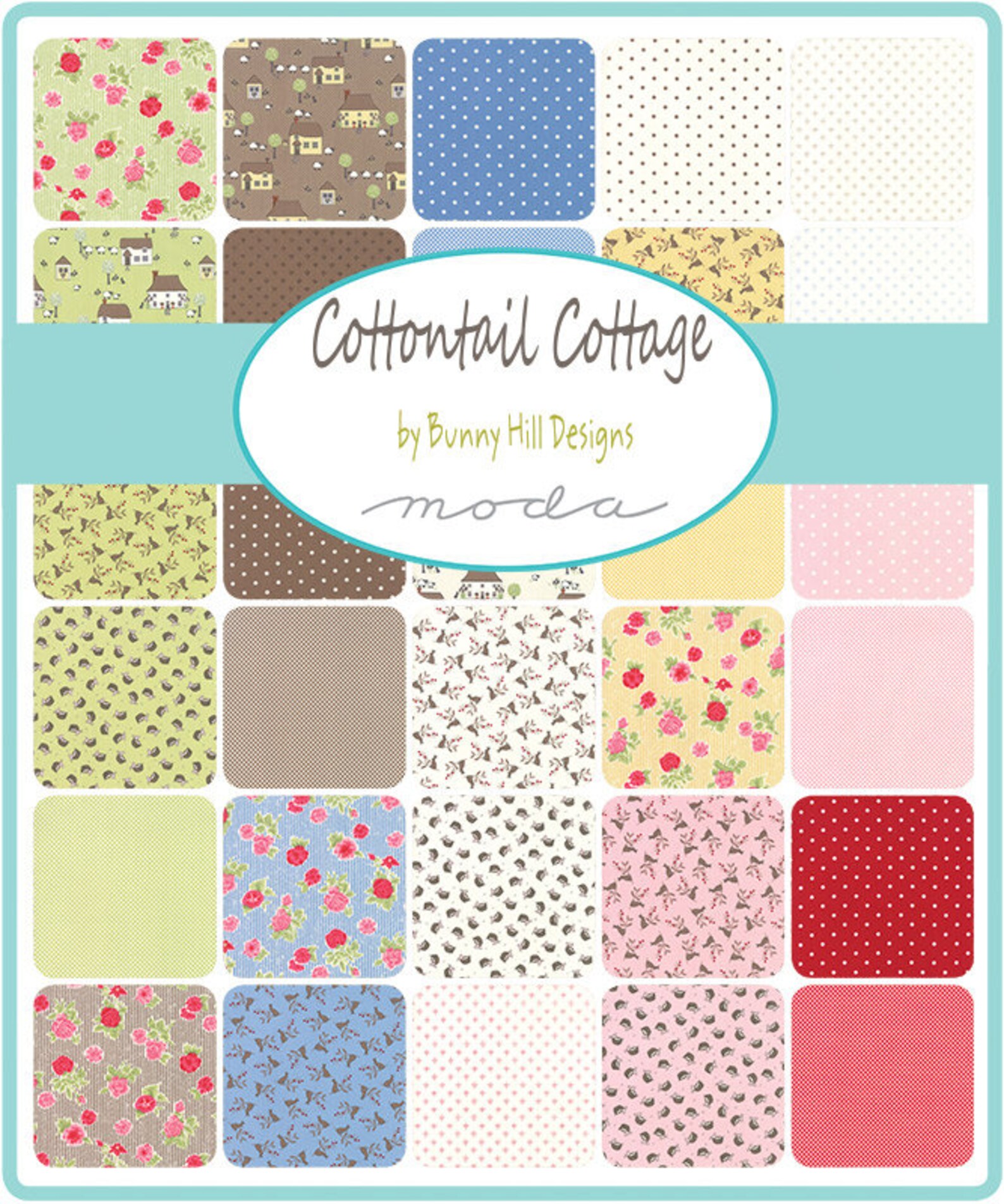 Moda COTTONTAIL COTTAGE Quilt Fabric By-the-1/2-yard by Bunny | Etsy