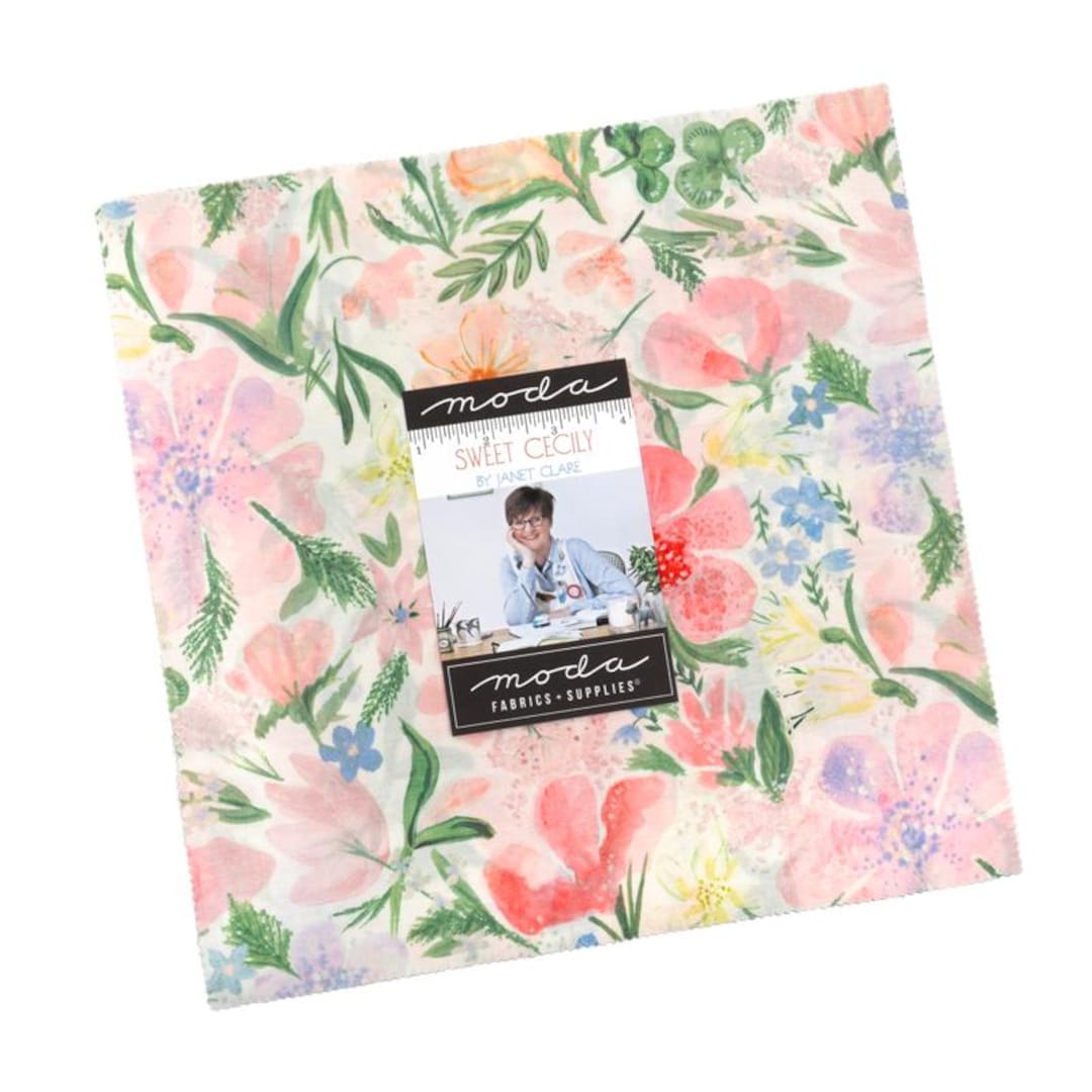 Moda SWEET CECILY Layer Cake 24640LC - 42 10"x10" Quilt Squares by ...